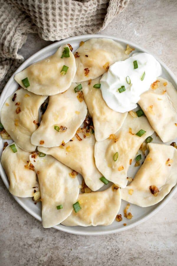 Homemade Potato and Cheese Perogies - Ahead of Thyme