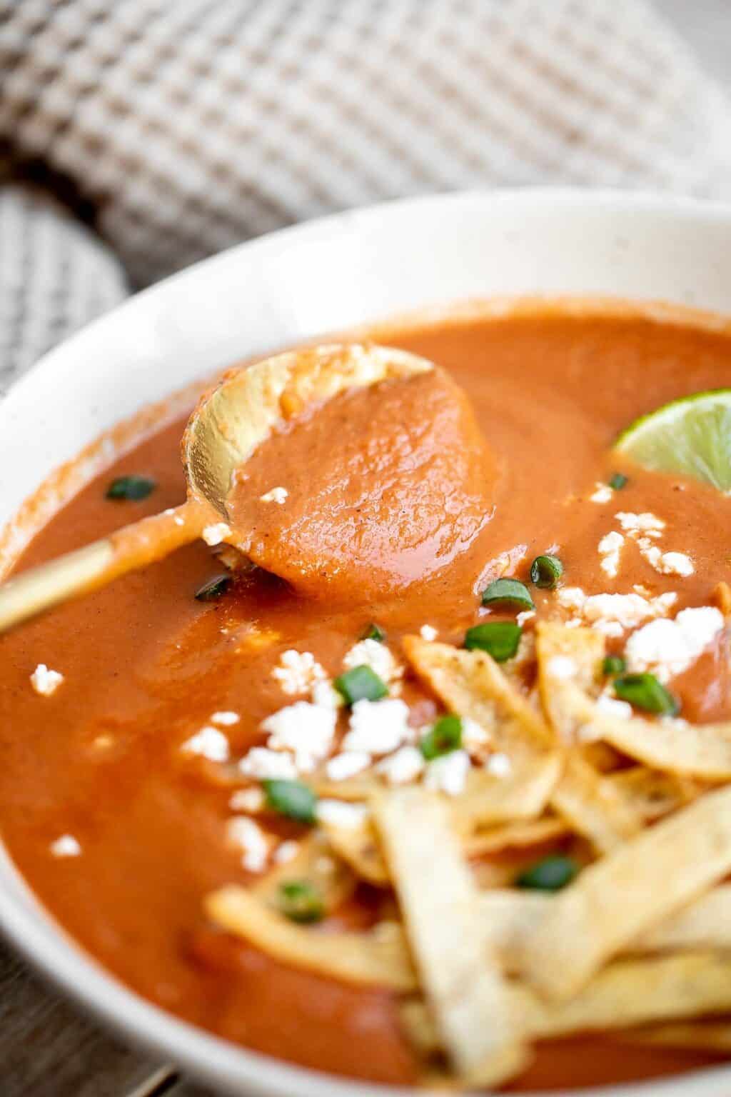 Pinto Bean Soup (Sopa Tarasca) - Ahead of Thyme