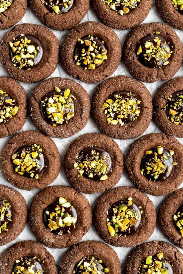 Chocolate Thumbprint Cookies - Ahead of Thyme