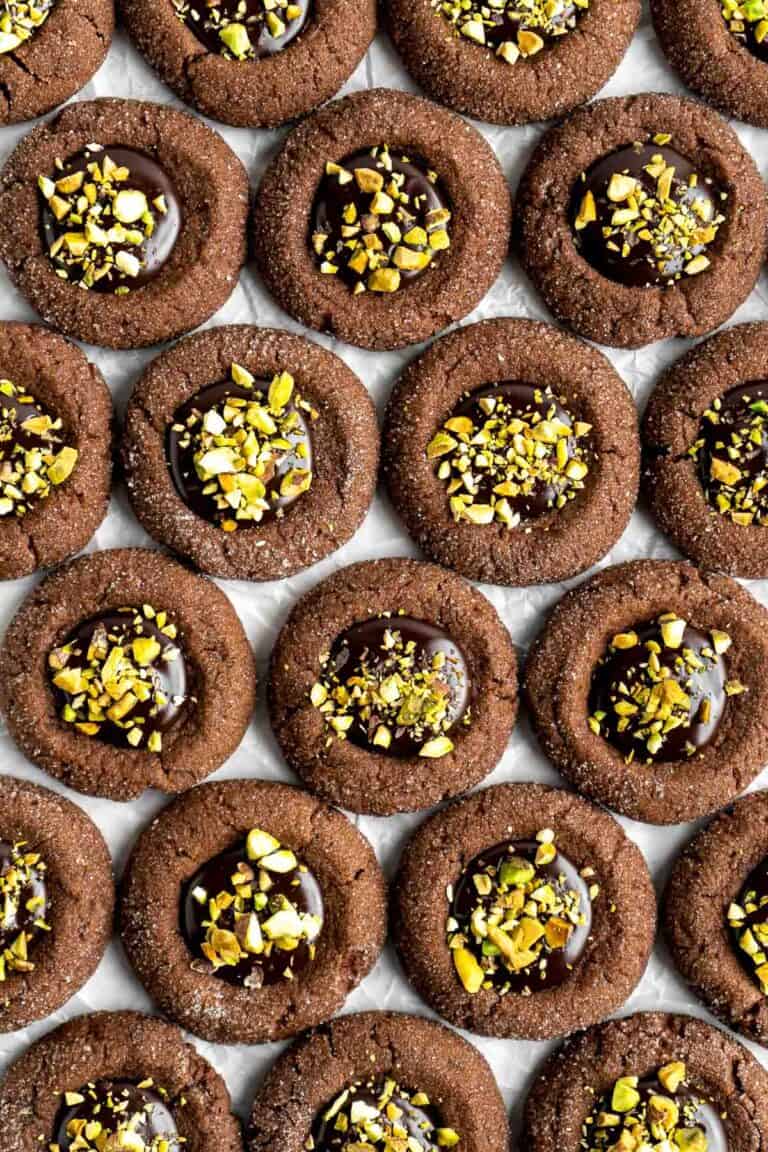 Chocolate Thumbprint Cookies - Ahead of Thyme