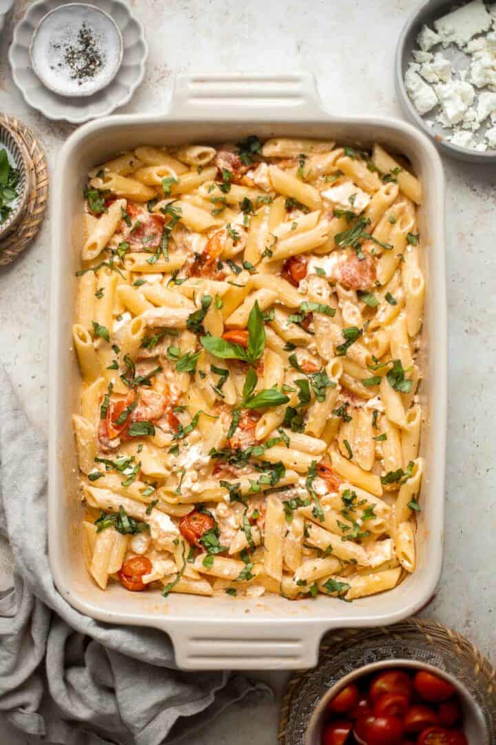 Baked Feta Pasta - Ahead of Thyme