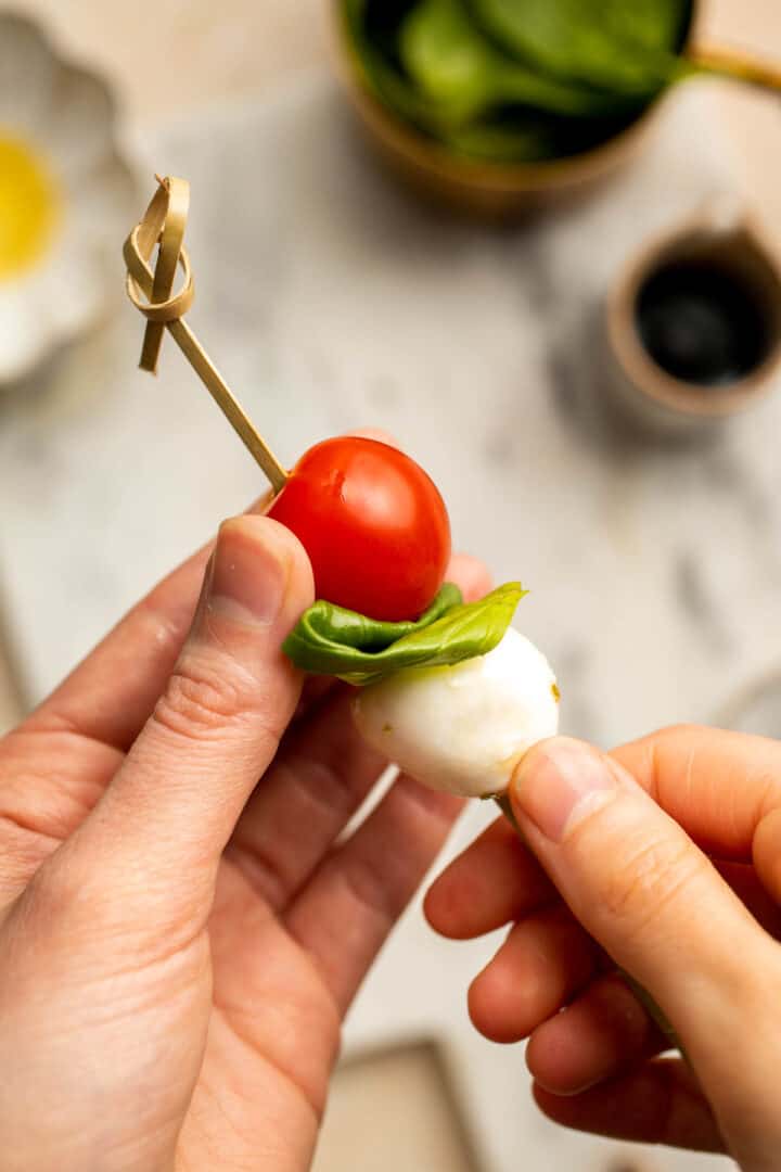 Caprese Skewers - Ahead of Thyme