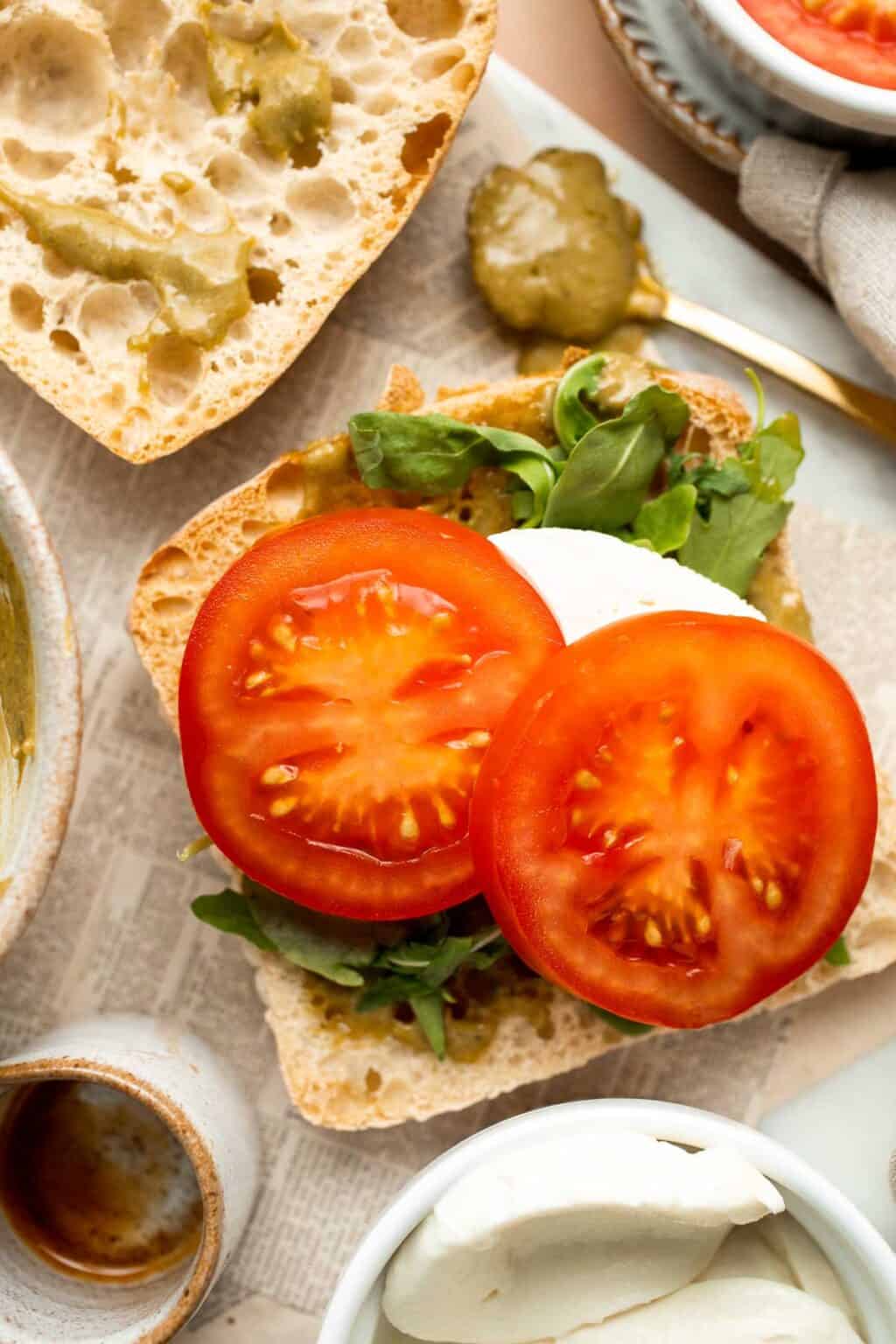 Caprese Sandwich - Ahead of Thyme