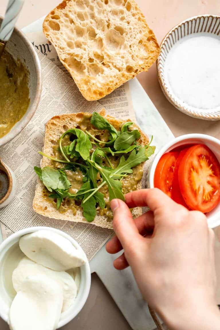 Caprese Sandwich - Ahead of Thyme