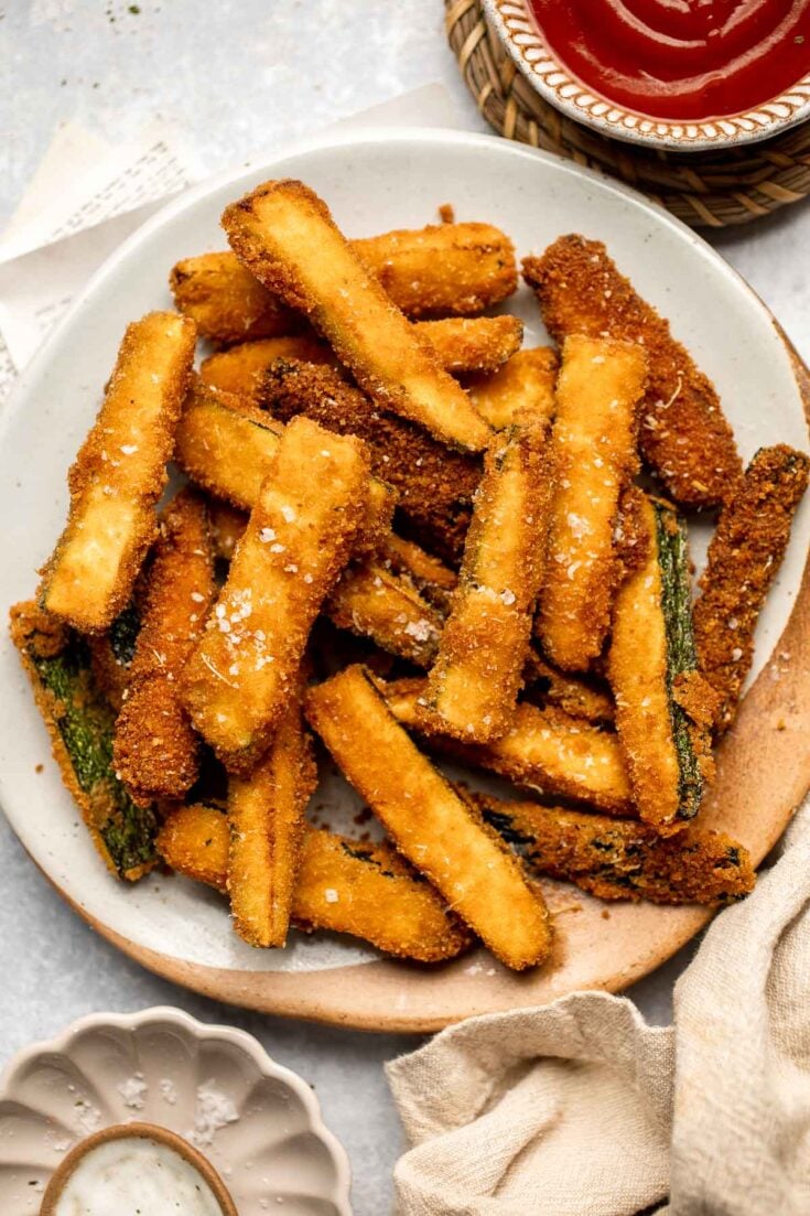 Fried Zucchini - Ahead of Thyme