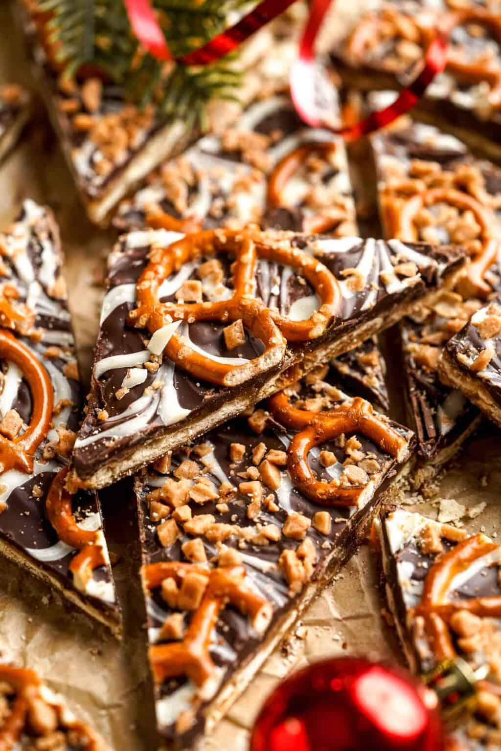 Christmas Crack Candy - Ahead of Thyme