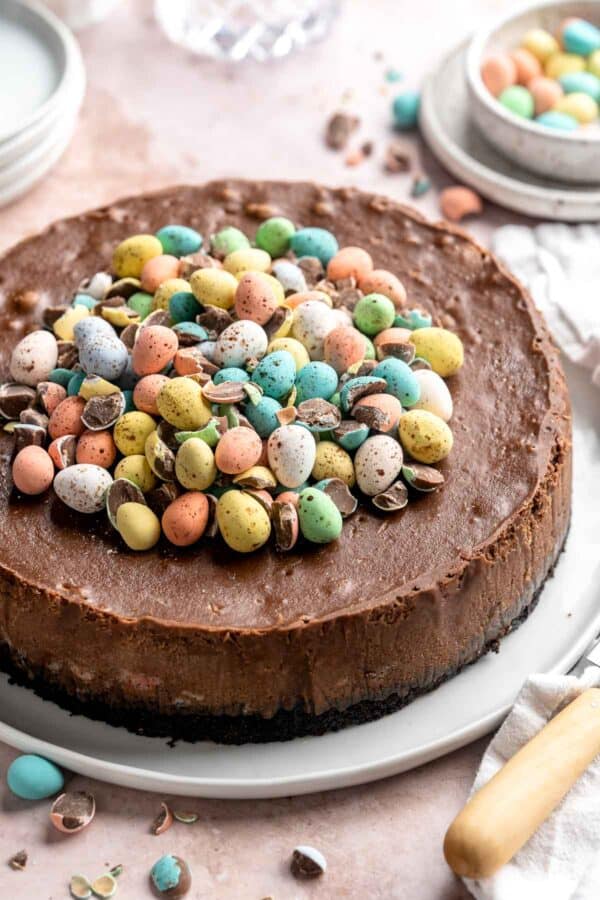Mini Egg Easter Cheesecake - Ahead of Thyme