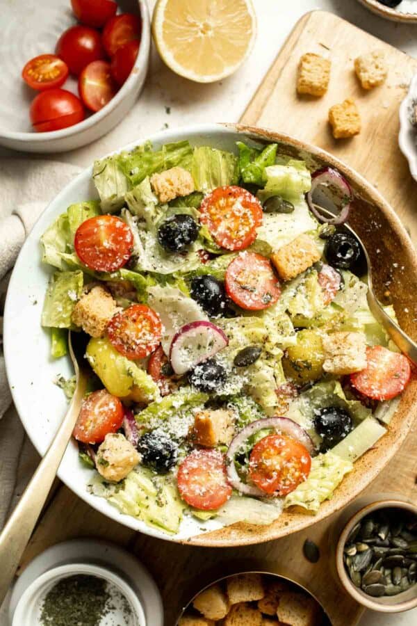 Simple Italian Salad - Ahead of Thyme