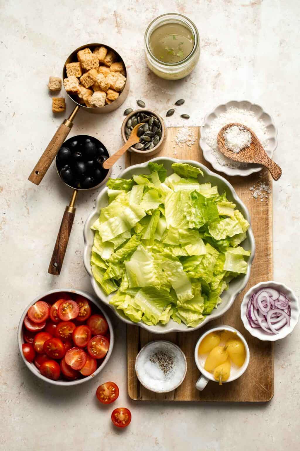 Simple Italian Salad - Ahead of Thyme