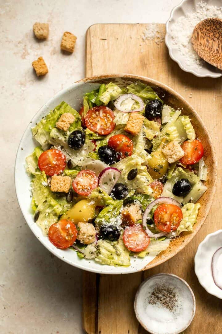 Simple Italian Salad - Ahead of Thyme