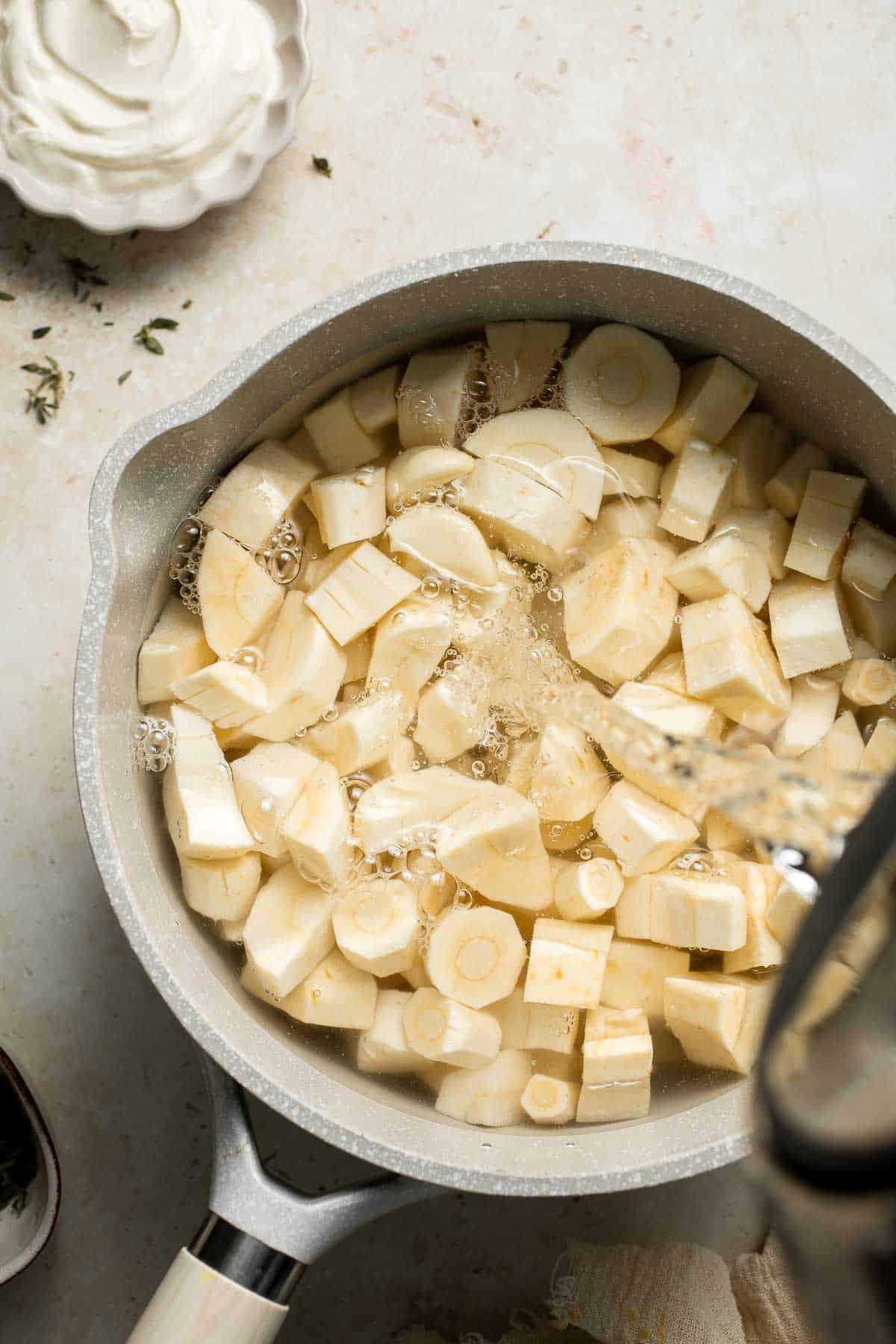 Parsnip Puree - Ahead of Thyme