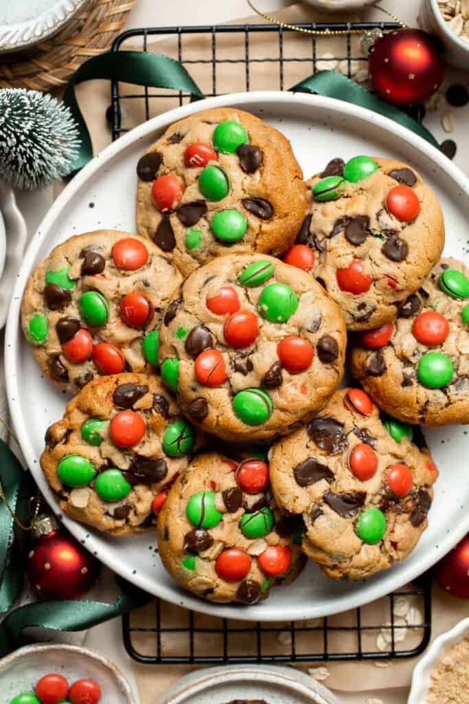 Christmas Monster Cookies - Ahead of Thyme