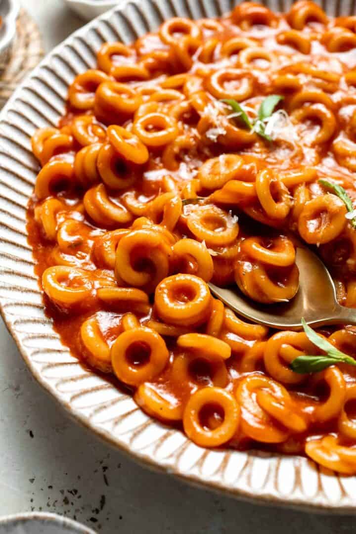 Homemade SpaghettiOs - Ahead of Thyme