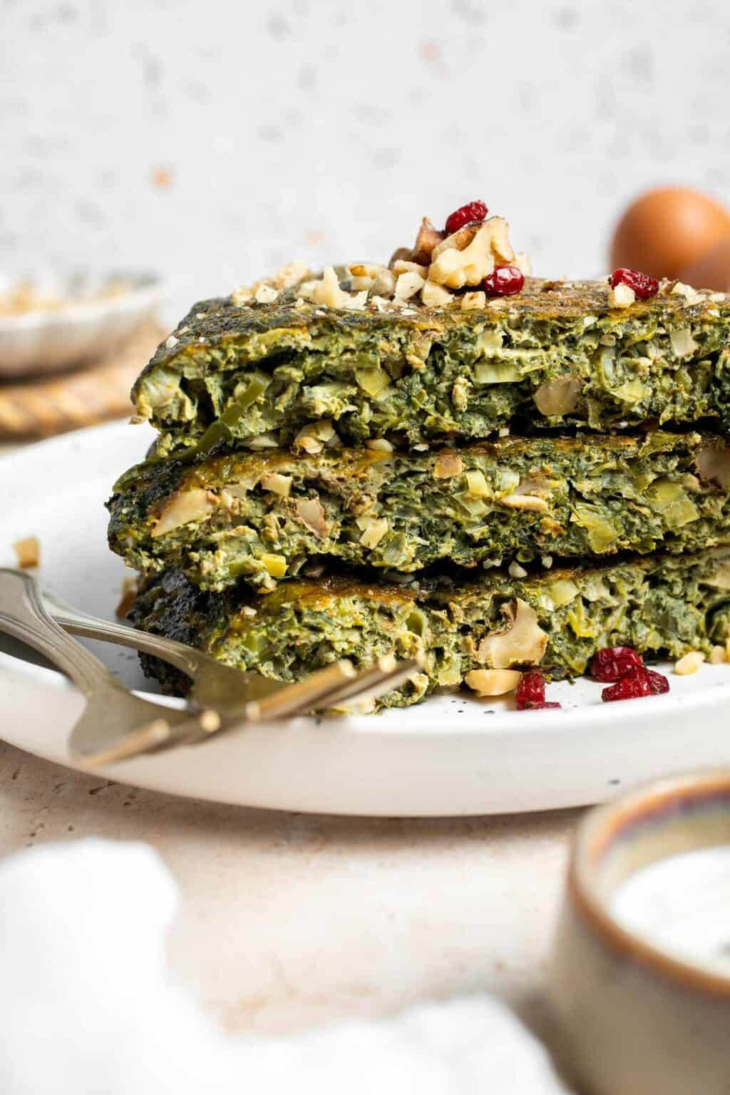 Kookoo Sabzi (Persian Herb Frittata) - Ahead of Thyme
