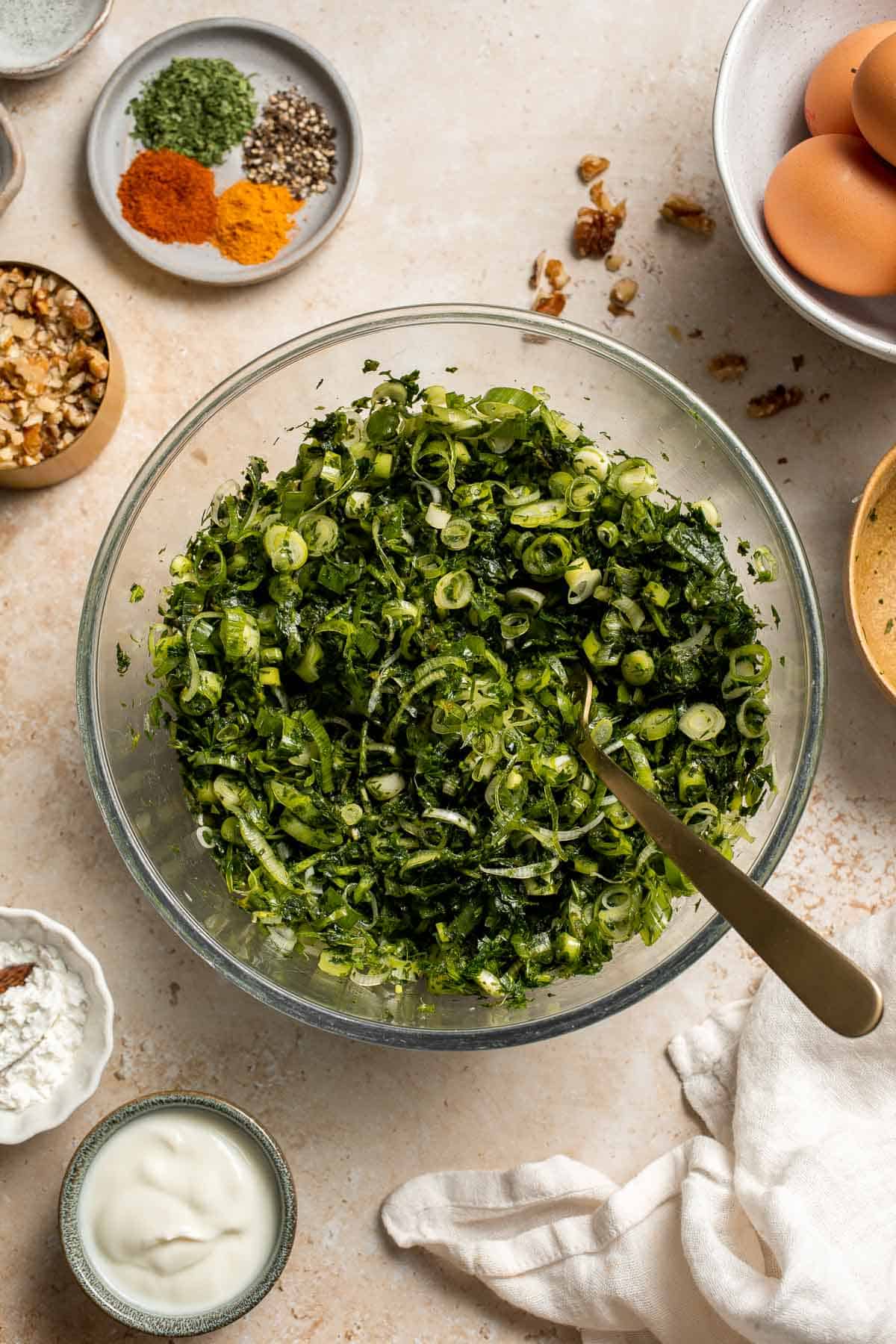 Kookoo Sabzi (Persian Herb Frittata) - Ahead of Thyme