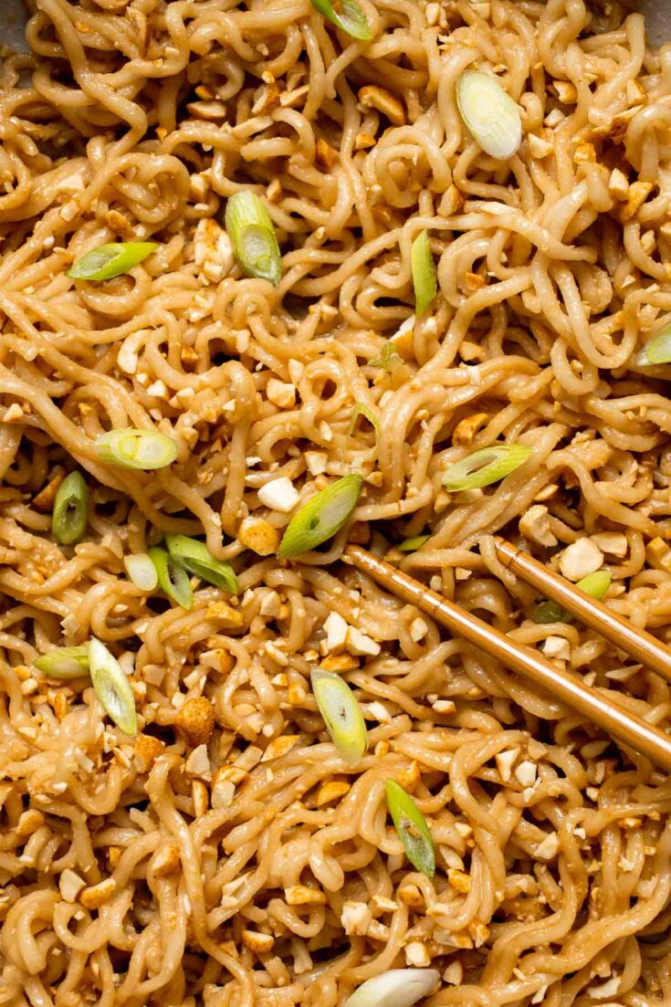 Peanut Butter Ramen Noodles - Ahead of Thyme