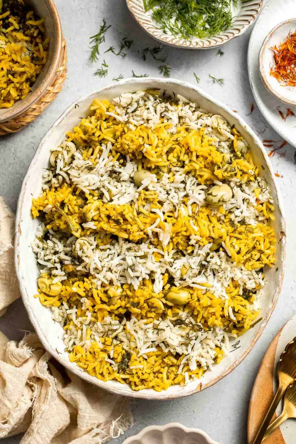 Baghali Polo (Persian Dill Rice with Fava Beans) - Ahead of Thyme