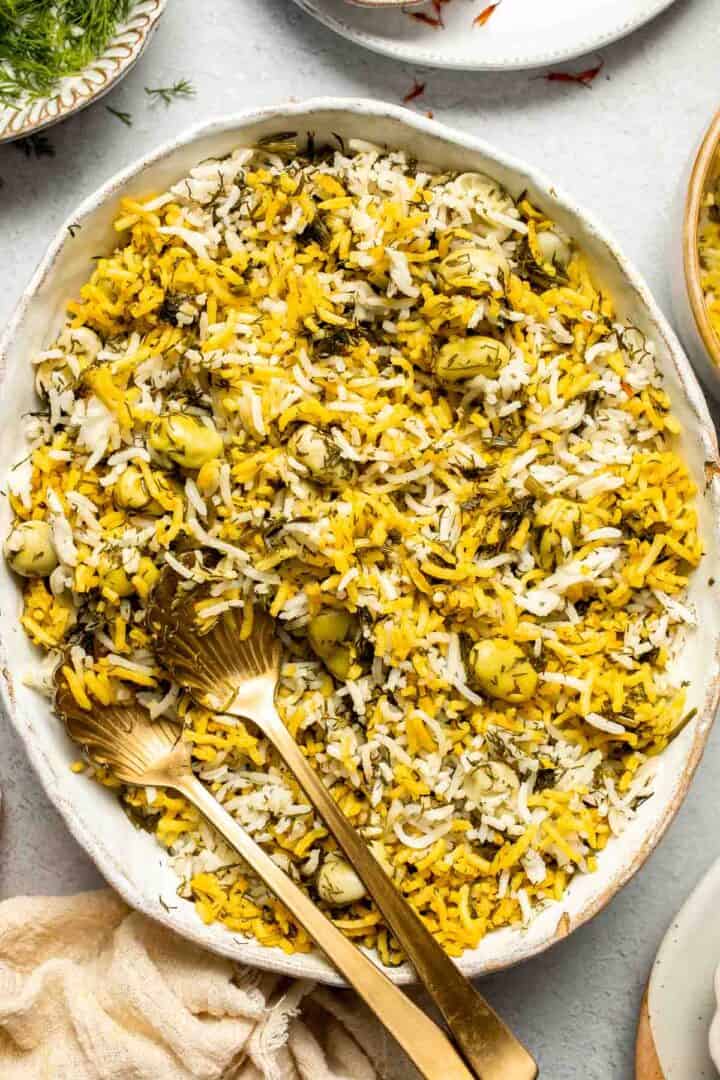 Baghali Polo (Persian Dill Rice with Fava Beans) - Ahead of Thyme