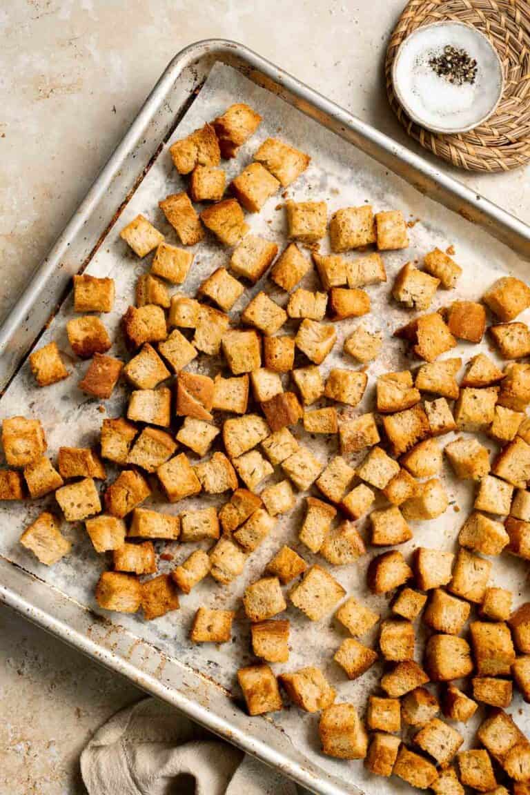 Easy Homemade Croutons Recipe - Ahead of Thyme