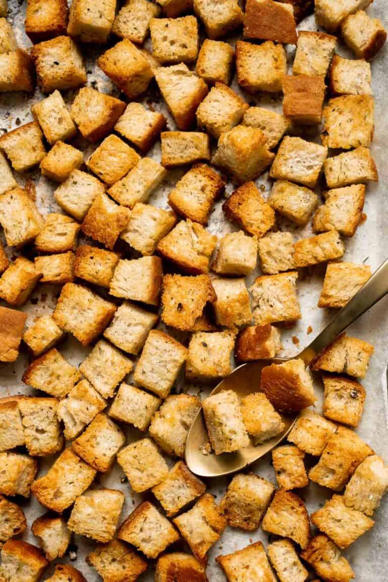Easy Homemade Croutons Recipe - Ahead of Thyme