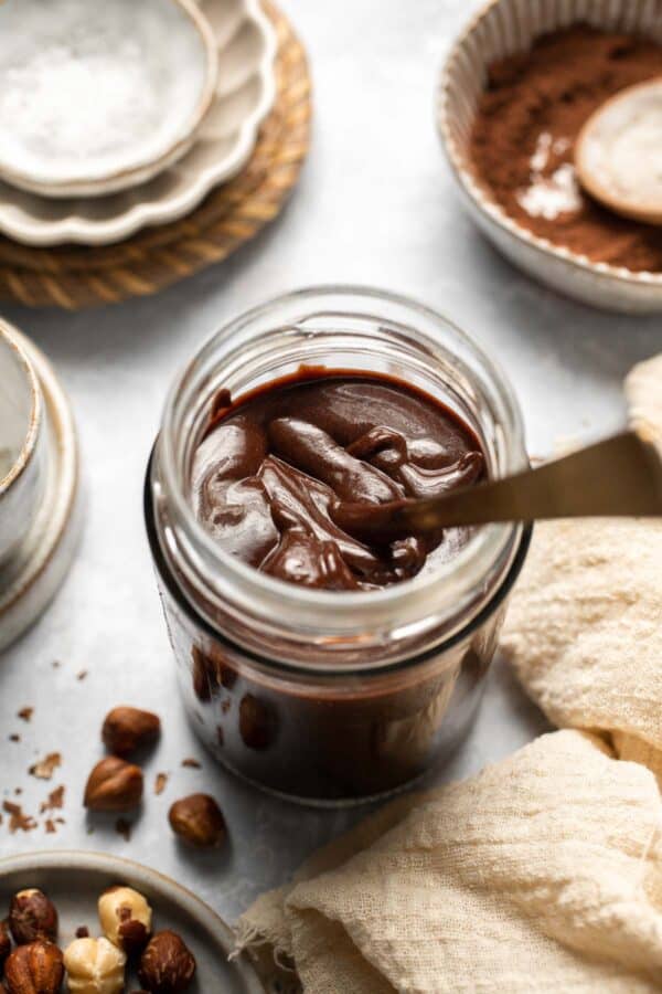 Homemade Nutella (Chocolate Hazelnut Spread) - Ahead of Thyme