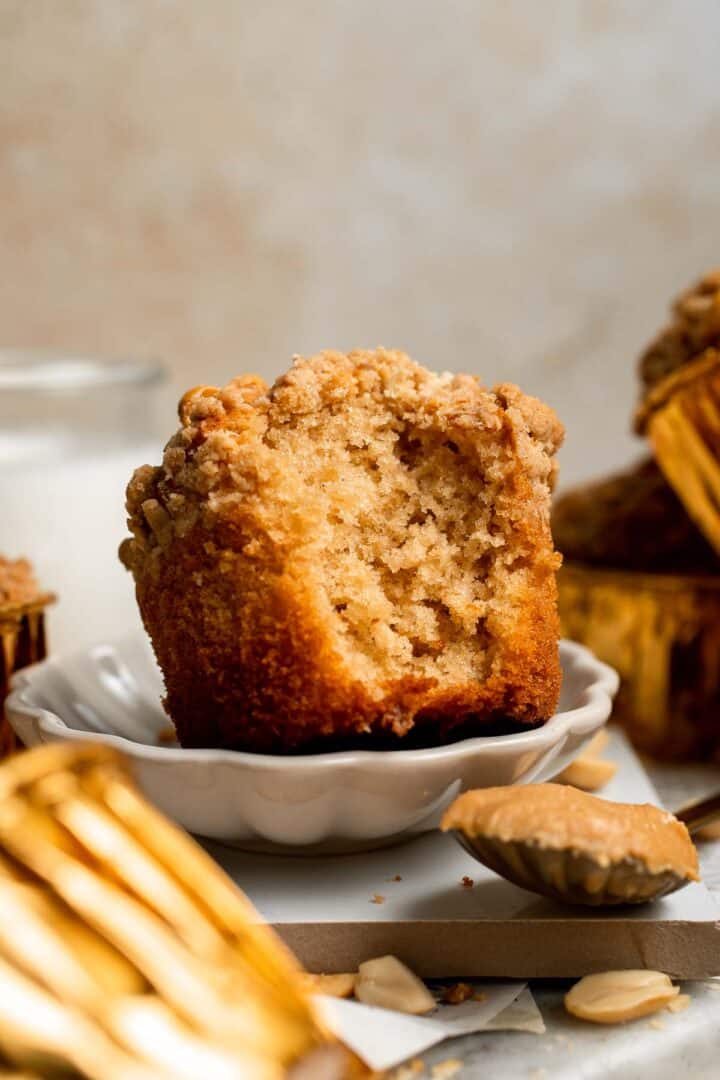 Peanut Butter Muffins with Streusel Topping - Ahead of Thyme