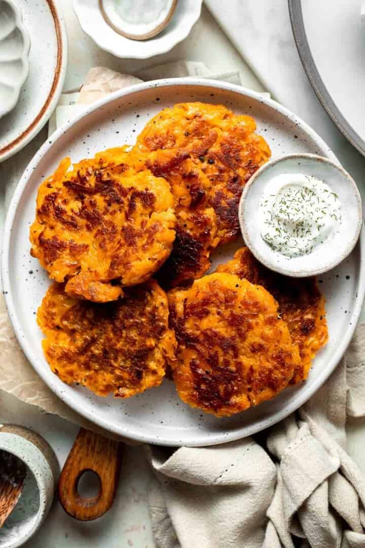Crispy Sweet Potato Hash Browns - Ahead of Thyme