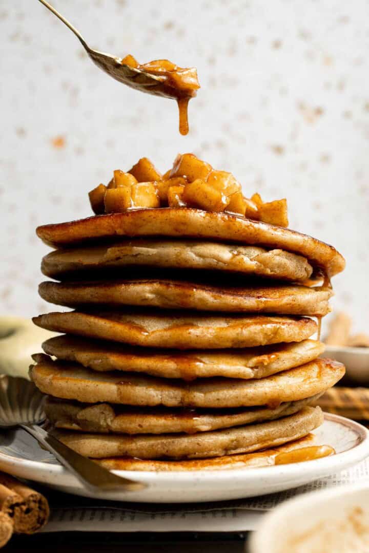 Easy Apple Cinnamon Pancakes Recipe - Ahead of Thyme