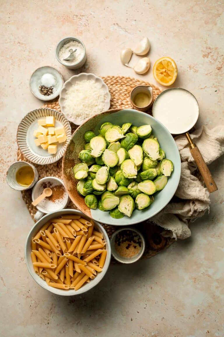 Roasted Brussels Sprouts Pasta - Ahead of Thyme