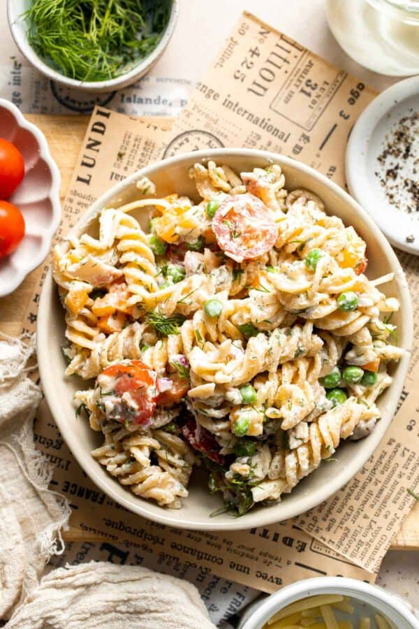 Bacon Ranch Pasta Salad - Ahead of Thyme